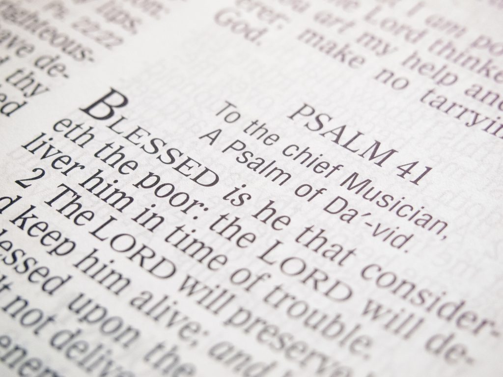 A Lectio Divina of Psalm 41 - Lutherans For Life