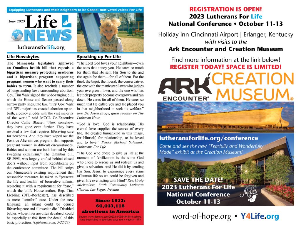 Life News - Lutherans For Life
