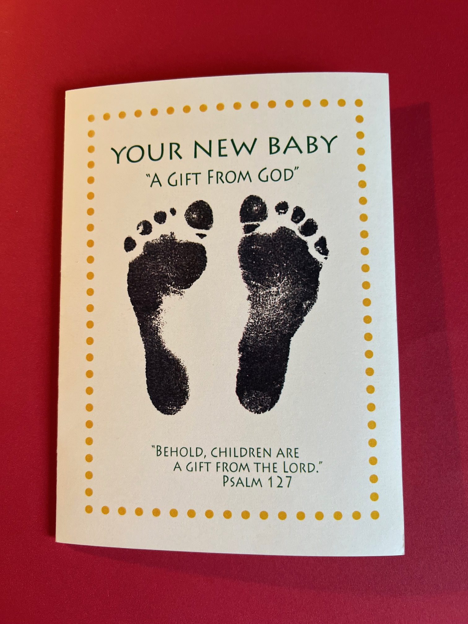 Life Project: Precious Feet/Greeting Card - Lutherans For Life