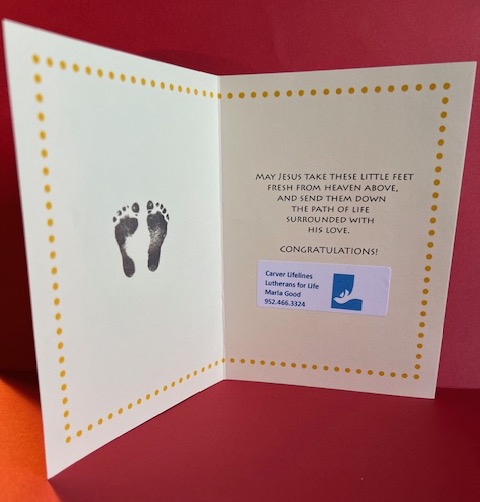 Life Project: Precious Feet/Greeting Card - Lutherans For Life